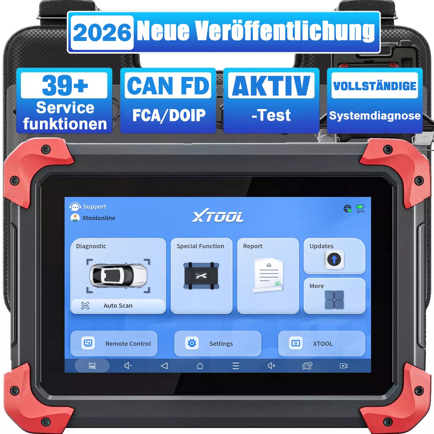 XTOOL D7 V2.0 Bidirectional OBD2 Scanner Diagnostic Tool – Xtool ...