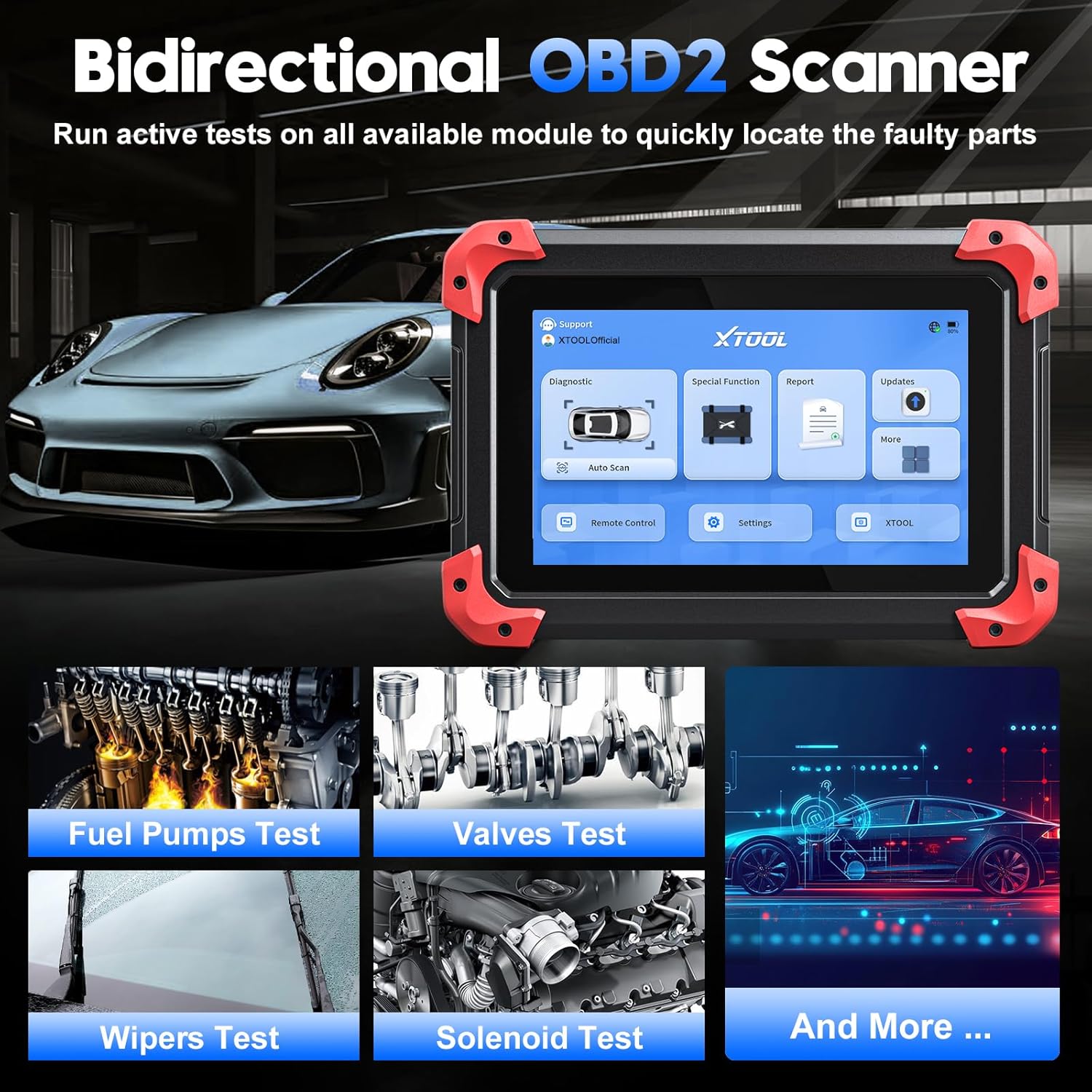 XTOOL D7 V2.0 Bidirectional OBD2 Scanner Diagnostic Tool – Xtool ...