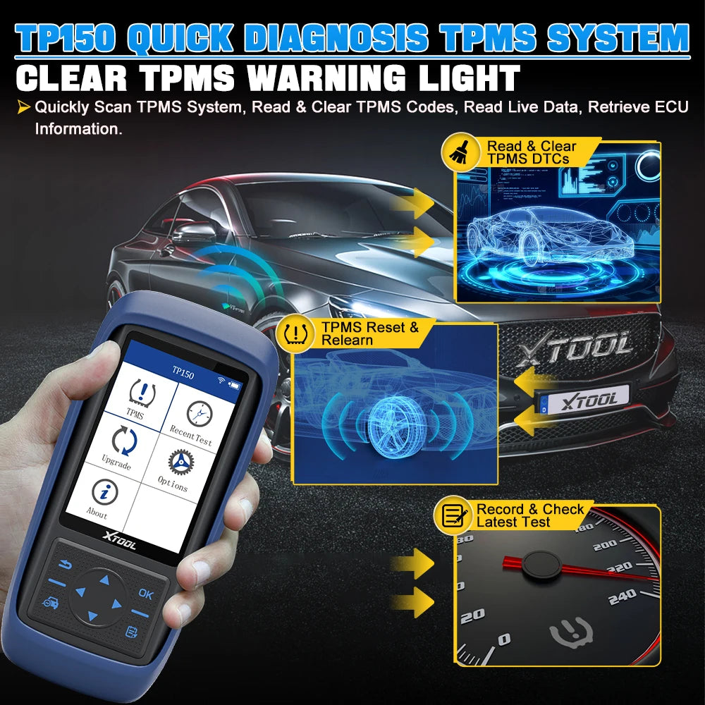 Complete Tpms Service With Xtool Tp150 And Ts100 Sensor Xtool
