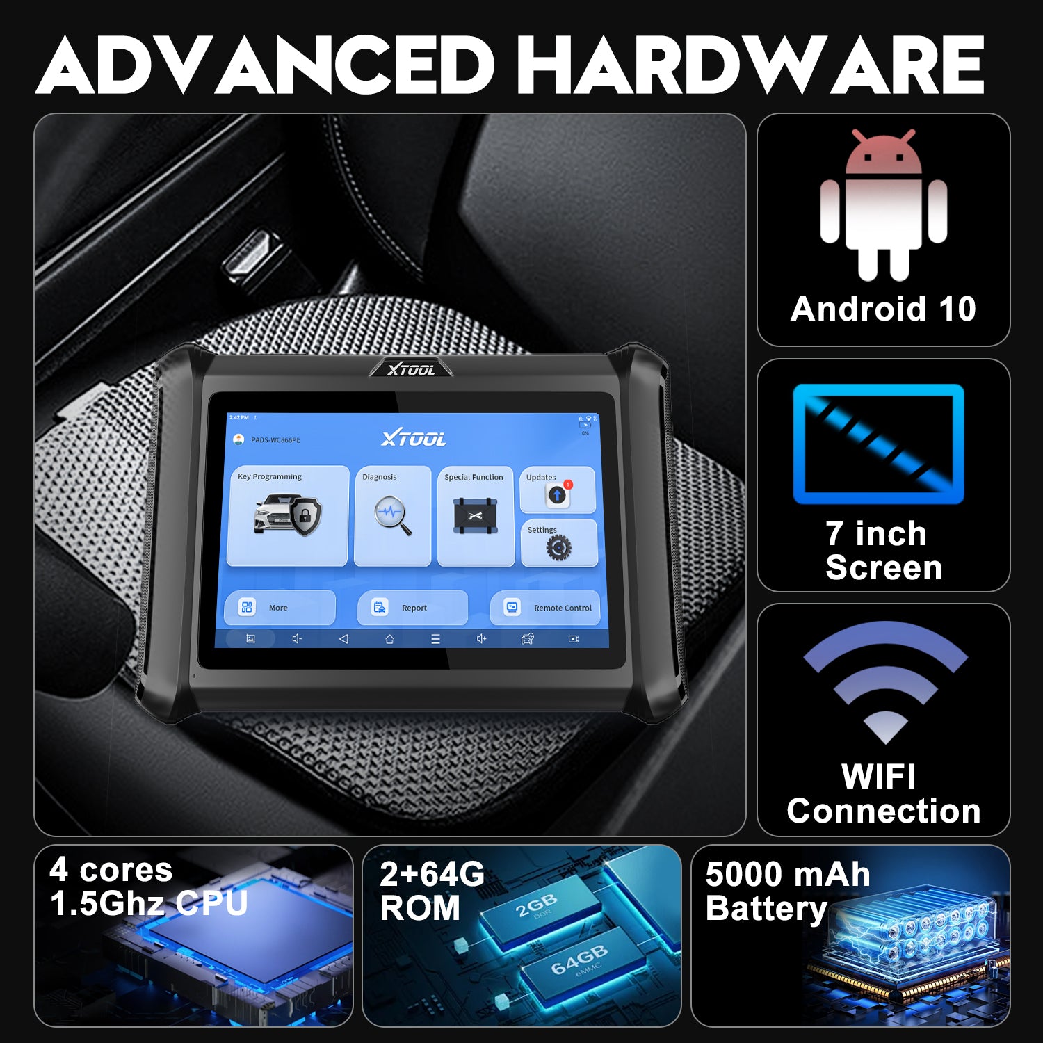 XTOOL X100 PADS Professional IMMO and Vehicle Diagnostic Tool – Xtool ...