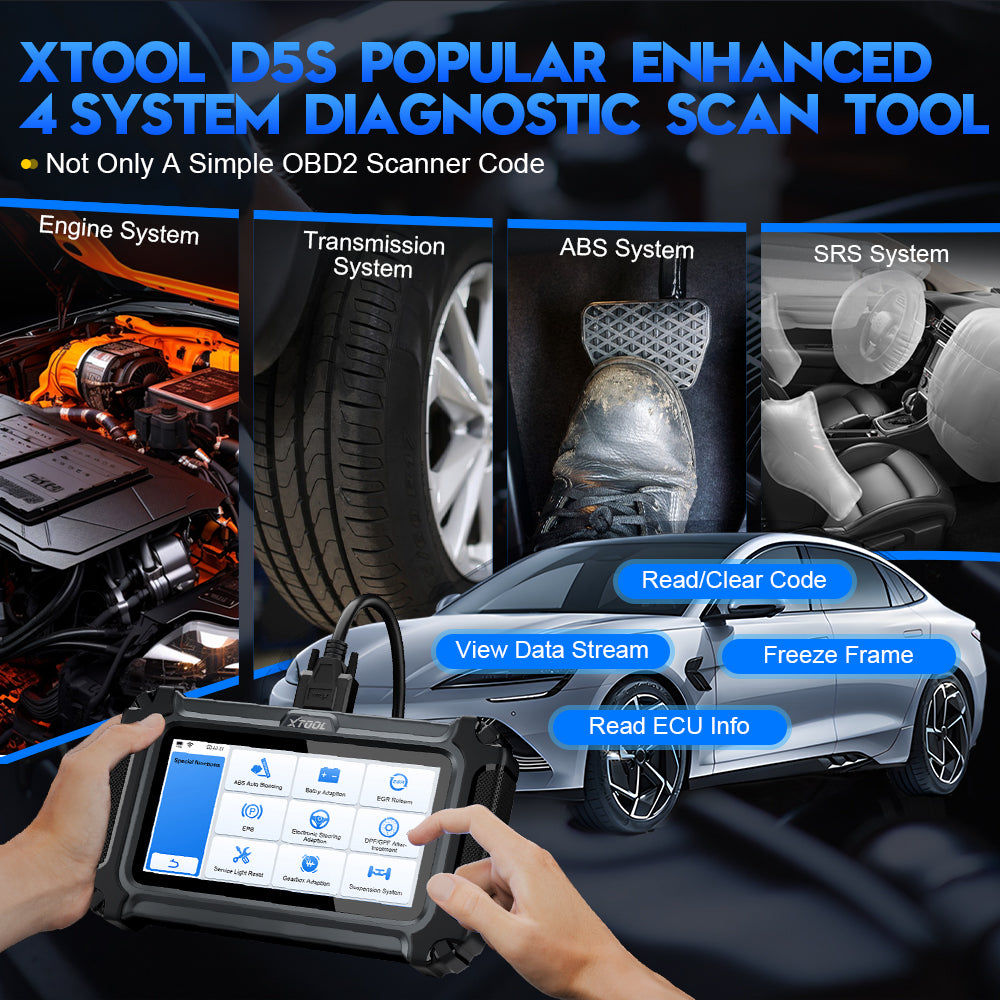XTOOL D5S Auto Diagnostic Tool Car Code Reader – Xtool Official Car ...