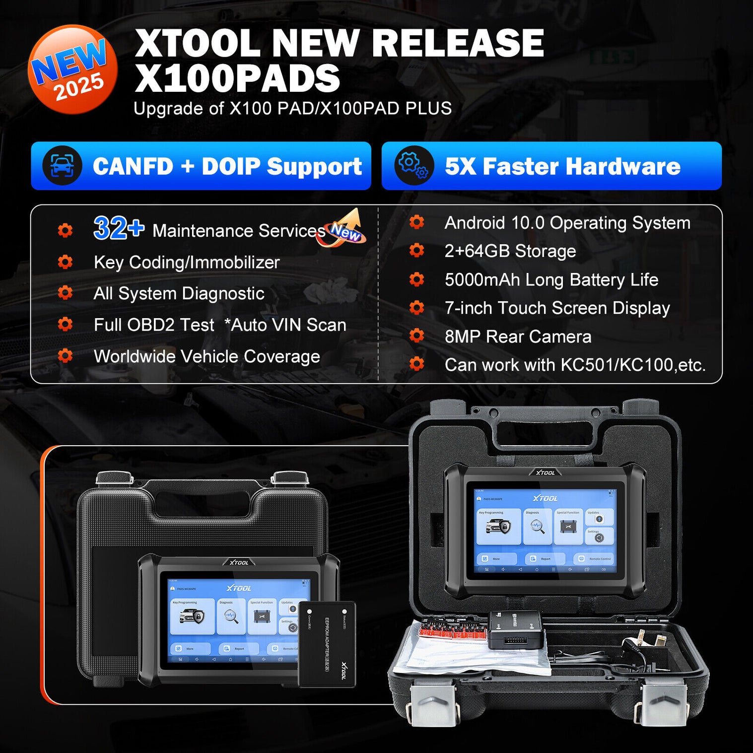 XTOOL X100 PADS Professional IMMO and Vehicle Diagnostic Tool – Xtool ...
