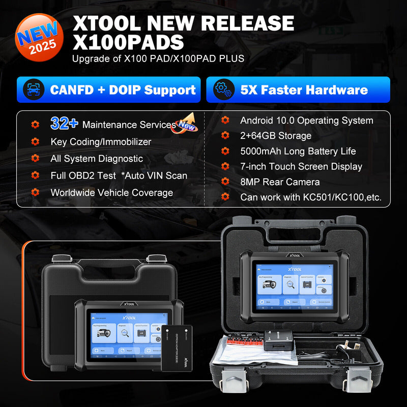 XTOOL X100 PADS Professional IMMO and Vehicle Diagnostic Tool – Xtool ...