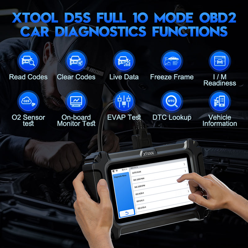 XTOOL D5S Auto Diagnostic Tool Autokoodinlukija – Xtool Official Car ...
